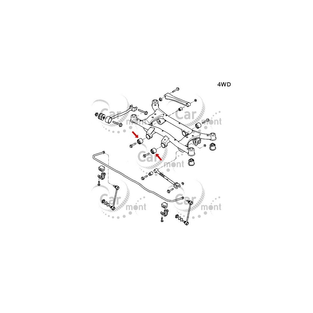Tuleja tylnej belki / tylnego wózka - przednia - Hyundai Tucson KIA ...